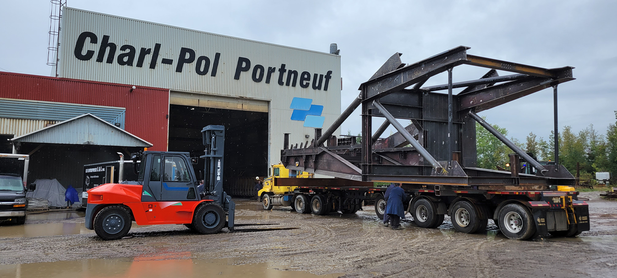 Mât de « stacker-reclaimer » - Charl-Pol